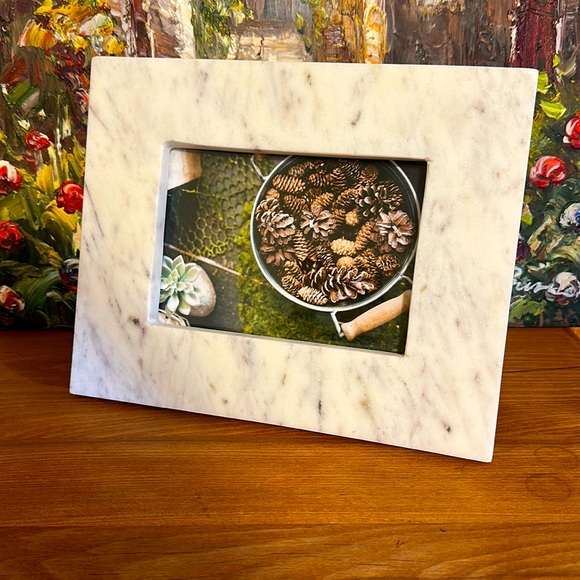 Accents | Natural Stone Marble Picture Frame | Poshmark